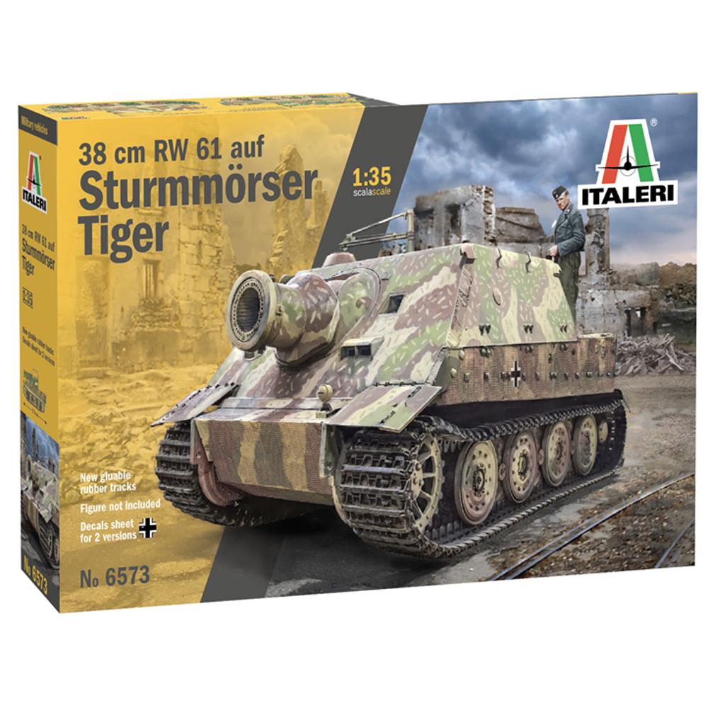 Italeri 38cm RW 61 auf Sturmmorser Tiger Model Kit (Scale 1:35)