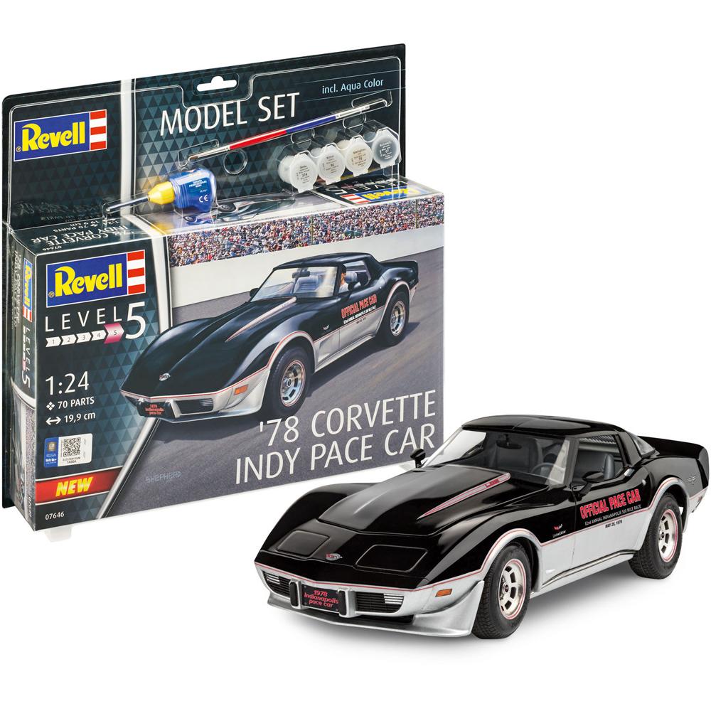 Revell Corvette '78 Indy Pace Car Model Set (Level 5) (Scale 1:24)