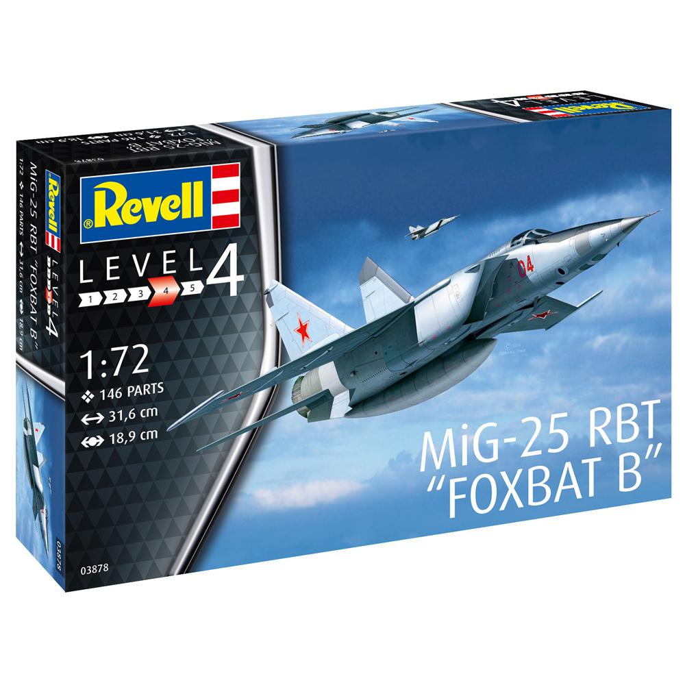 Revell MiG-25 RBT Foxbat B Aircraft Model Kit (Level 4) (Scale 1:72)