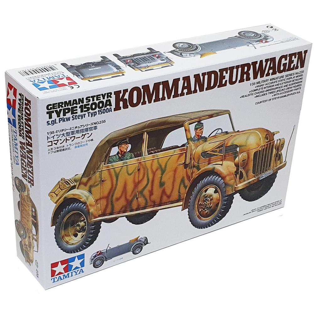 Tamiya German Pkw Steyr Type 1500A Kommandeurwagen Car Model Kit (Scale ...