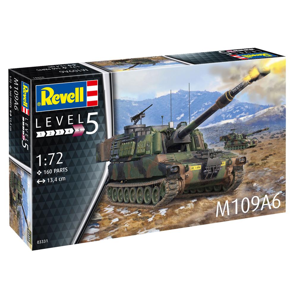 Revell M109A6 Tank Model Kit (Scale 1:72)
