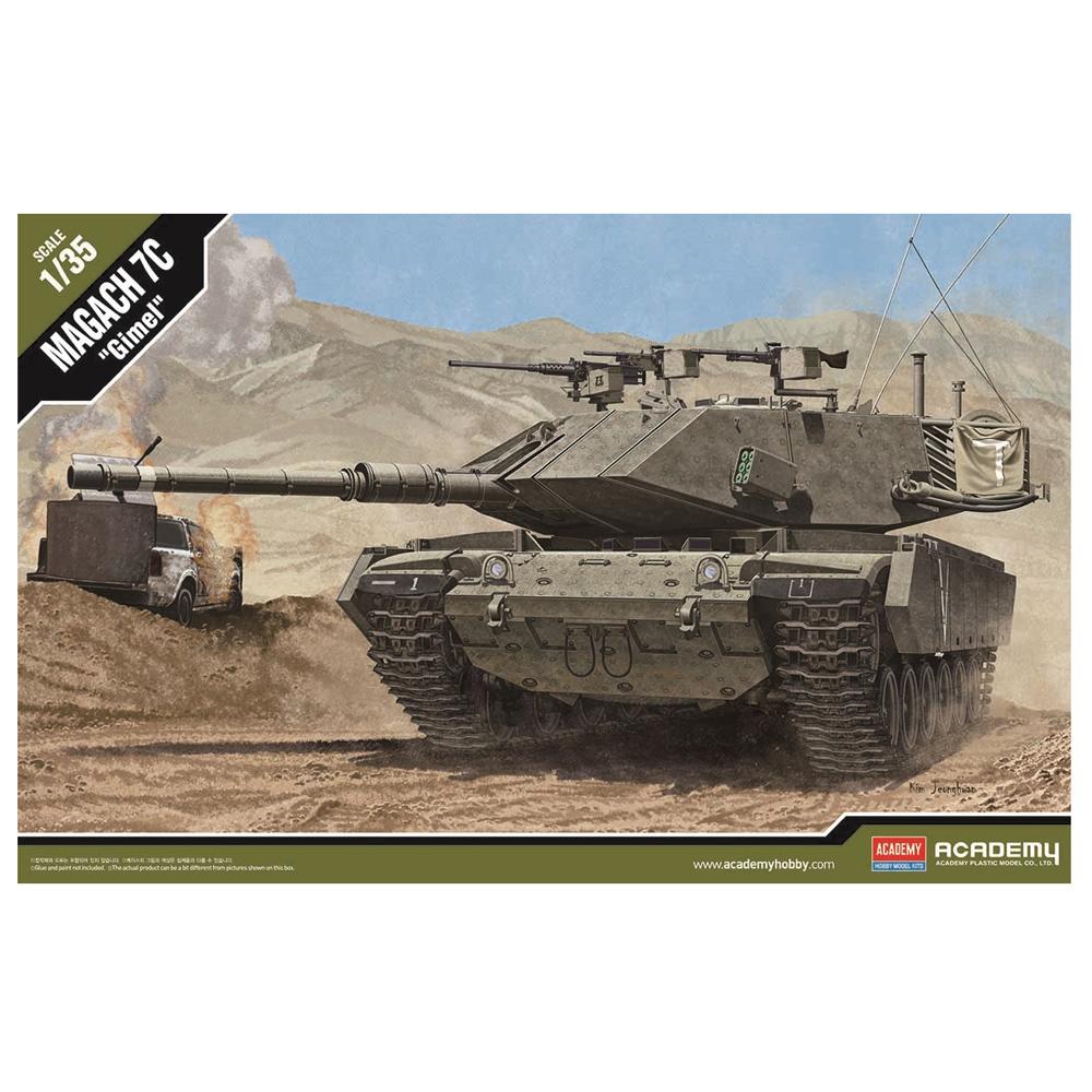 Academy Magach 7C "Gimel" Tank Model Kit (Scale 1:35)