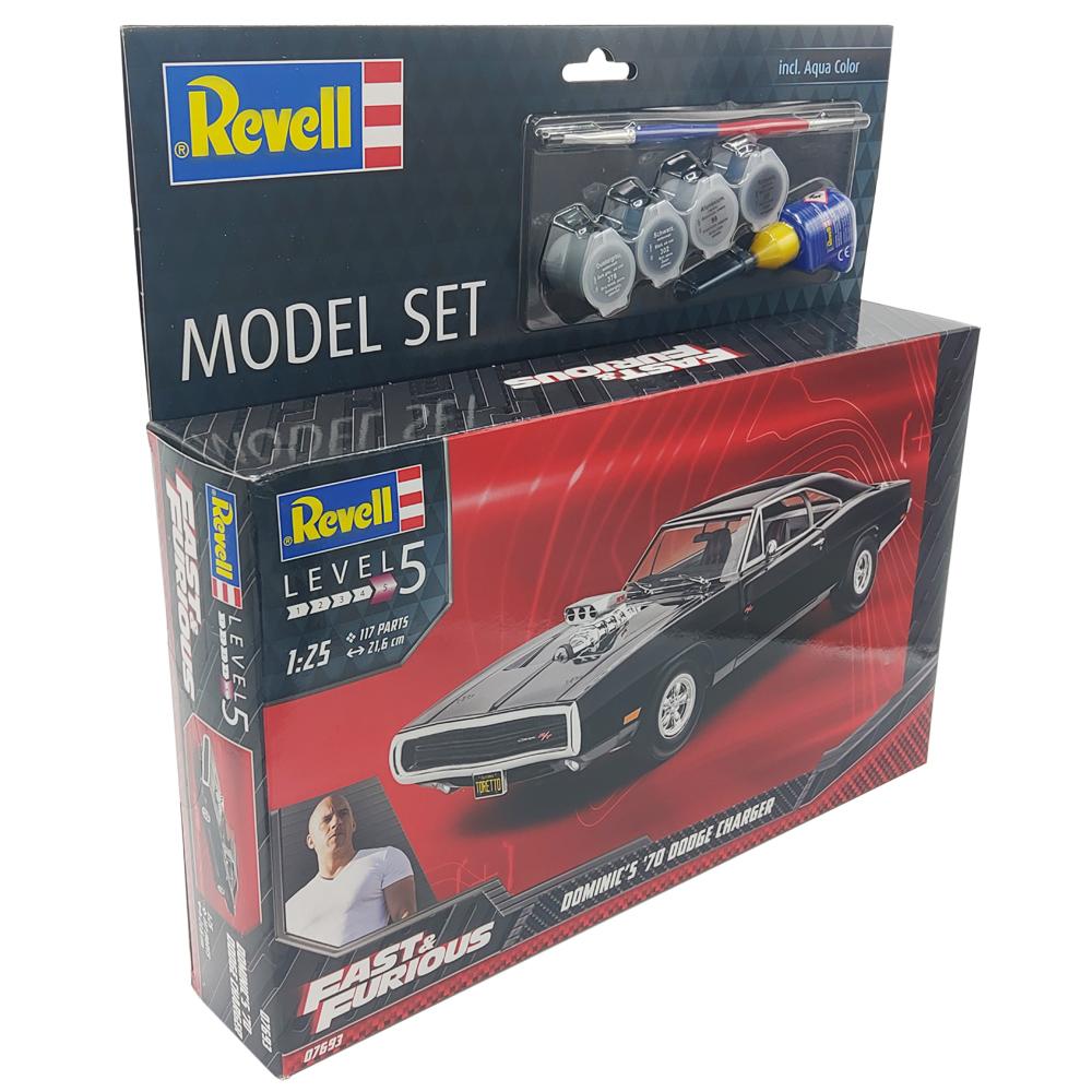 Revell Fast & Furious Dominic's 1970 Dodge Charger Car Model Kit Scale 1/25