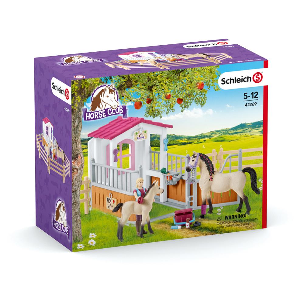 Schleich Horse Club Horse Stall with Arab Horses & Groom