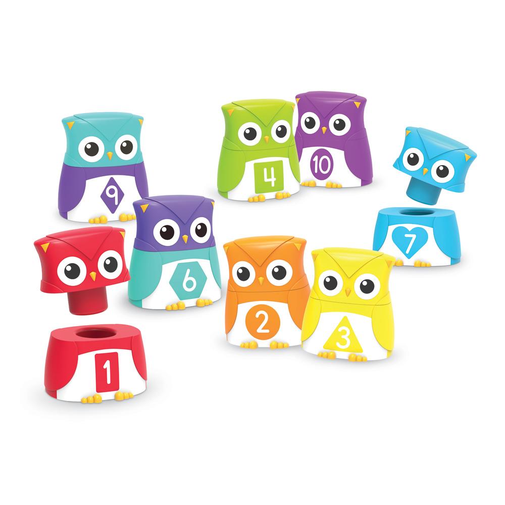 Learning Snap-n-Learn Rainbow Owls - 10 Owl Set