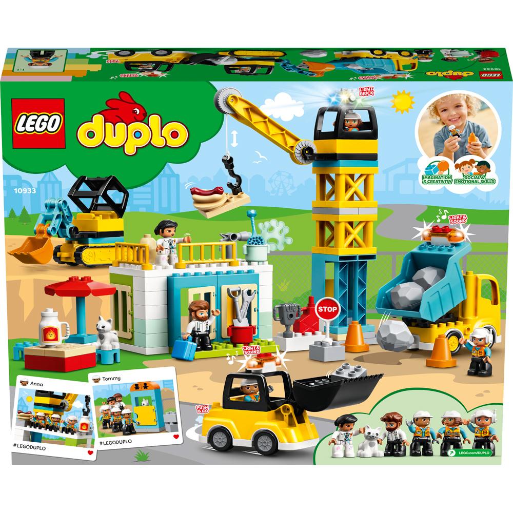 LEGO Duplo Tower Crane & Construction Building Set