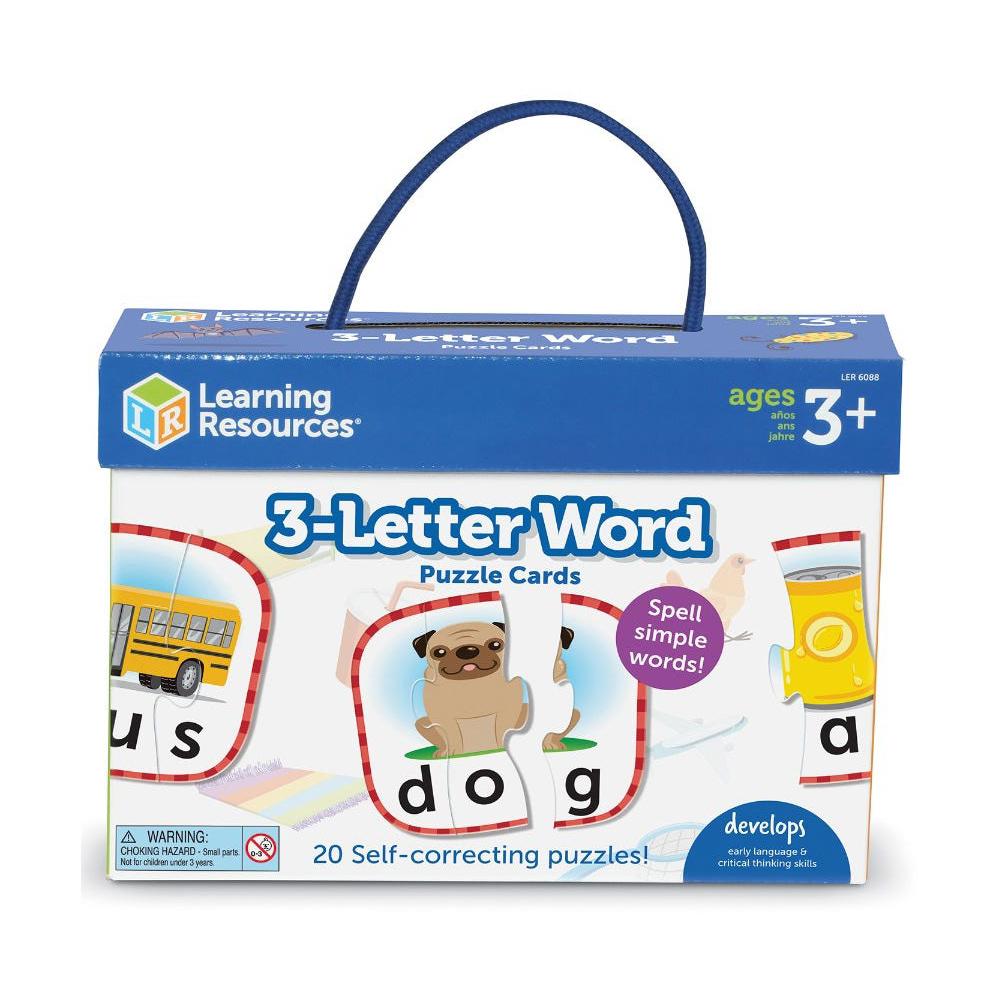 Learning Resources 3-Letter Word Puzzle Cards Learning Resources 3-Letter Word Puzzle Cards