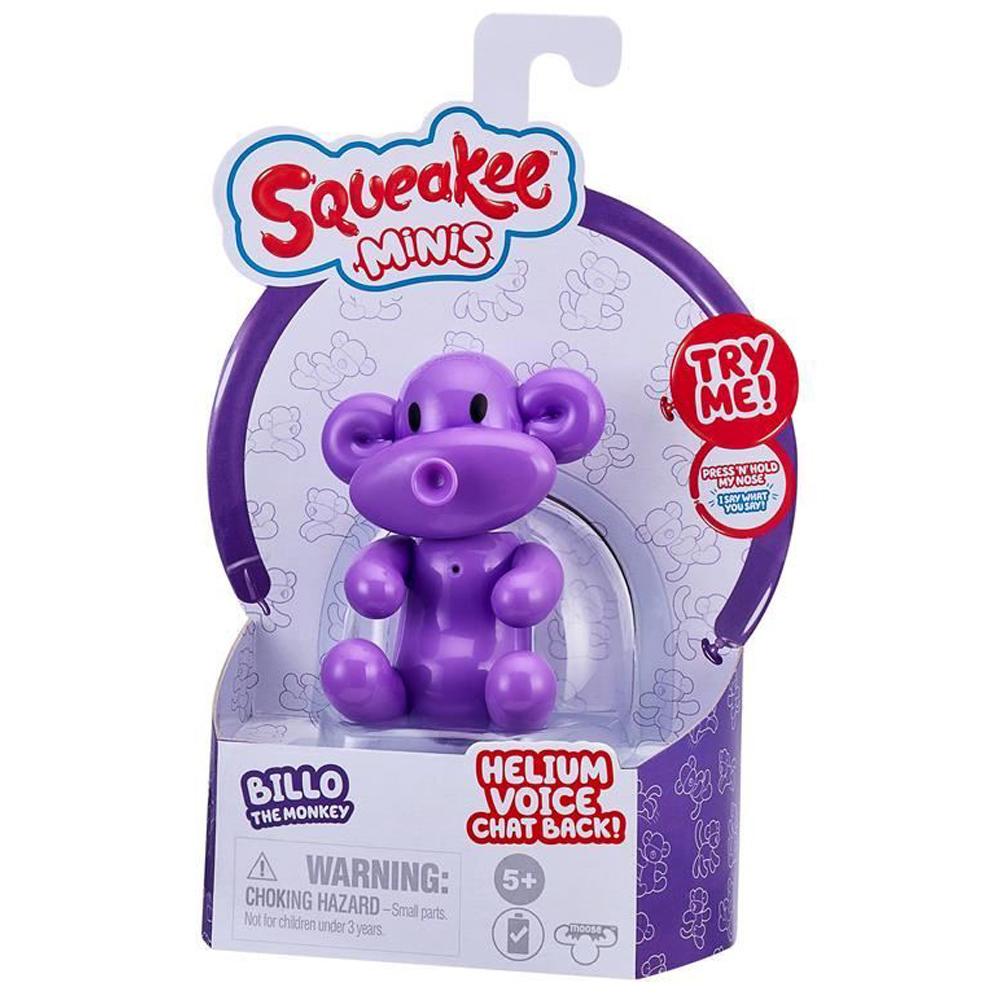 Squeakee Minis Talking Interactive Animal Billo The Monkey