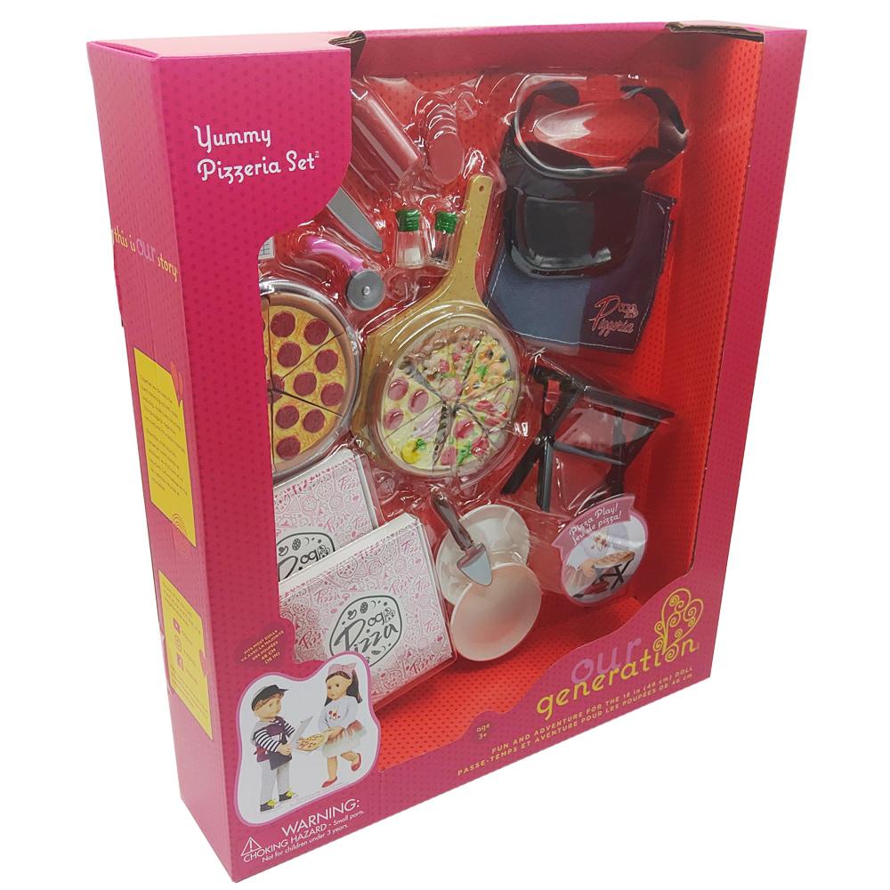 Our Generation Yummy Pizzeria ACCESSORY SET