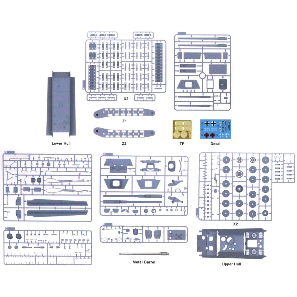 Takom Blitz Jagdtiger 128mm PaK L66 German Tank Model Kit Scale 1:35