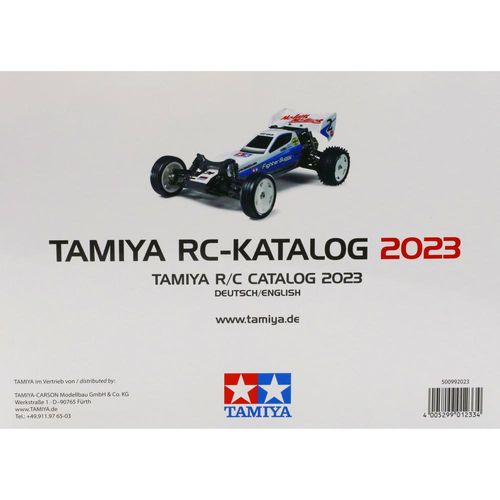 Tamiya R/C Product Catalogue 2023 with 200 Pages in Colour English/German Edition