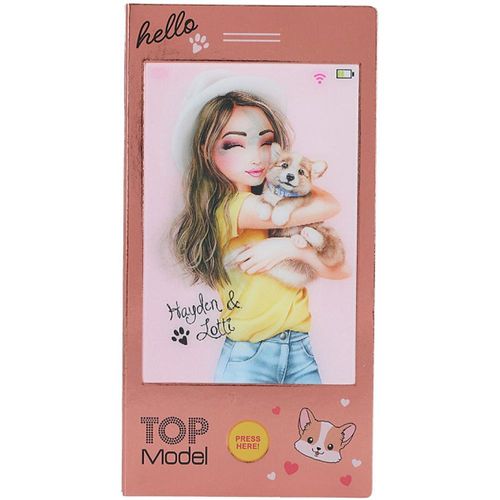 Depesche TOPModel Mini Colouring Book with Sound 80 Pages HAYDEN and LOTTI