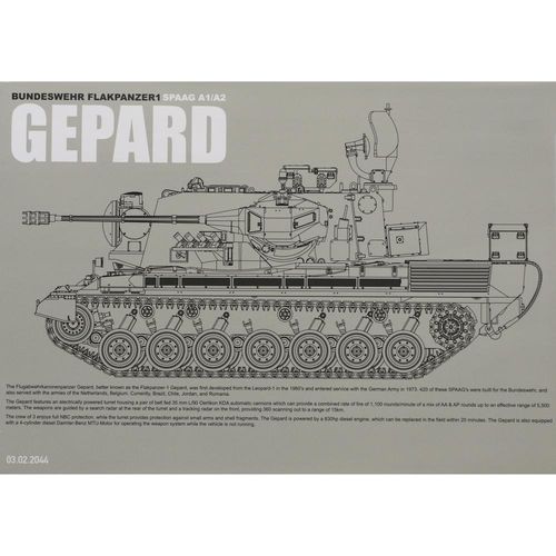 Takom Gepard A1/A2 Limited Edition German Tank Military Model Kit Scale ...