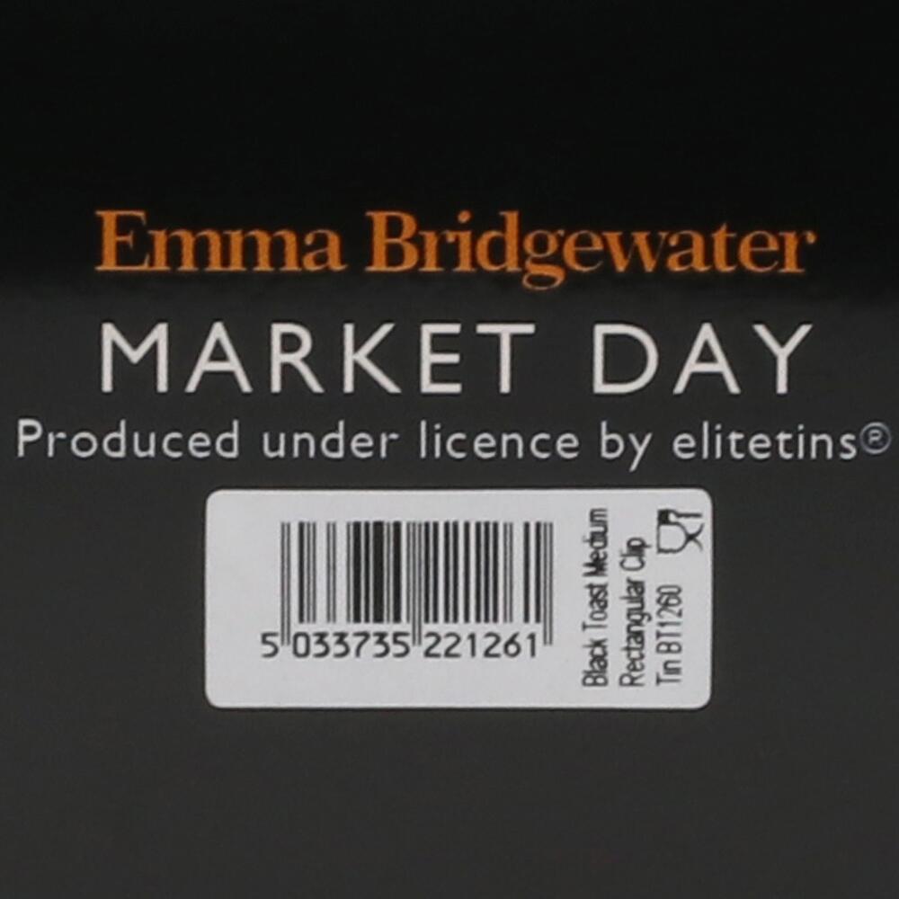 Emma Bridgewater Black Toast Large Storage Tin Rectangular with Clip Lid