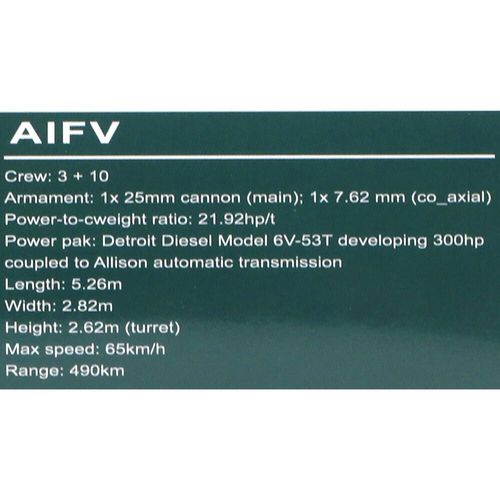 AFV Club NATO Armoured Infantry Fighting Vehicle 25mm Cannon Military ...