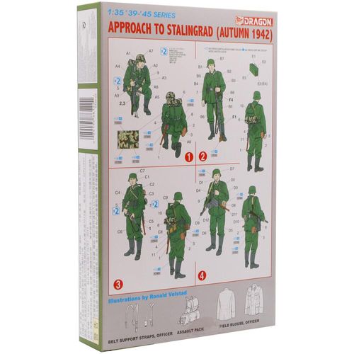 Dragon Approach to Stalingrad (Autumn 1942) German Troop Figure Set 1: ...
