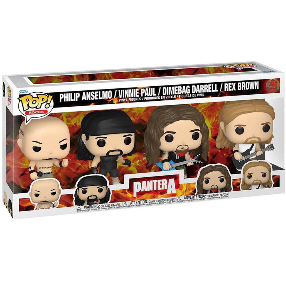 Funko POP! Rocks Pantera Rock Group 4 Vinyl Figure Set