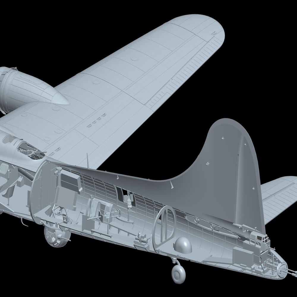 HK Models B-17 Flying Fortress Aircraft Model Kit (Scale 1:48)