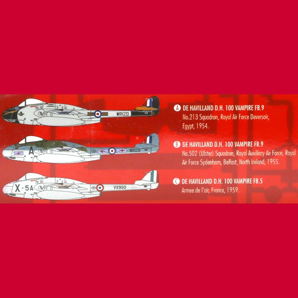 Airfix De Havilland Vampire FB.5/FB.9 Aircraft Model Kit Scale 1:48