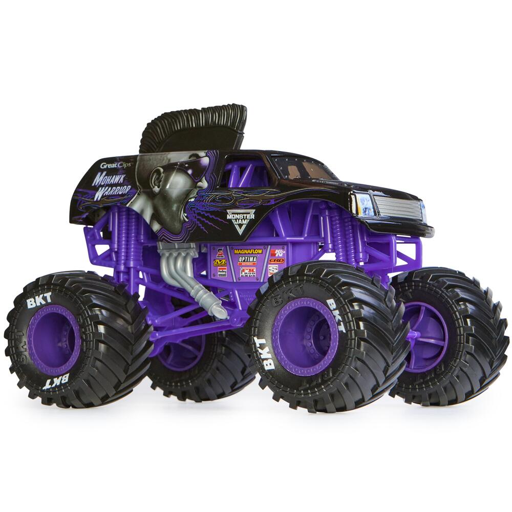 Monster Jam Die Cast True Metal Truck 1:24 GREAT CLIPS MOHAWK WARRIOR