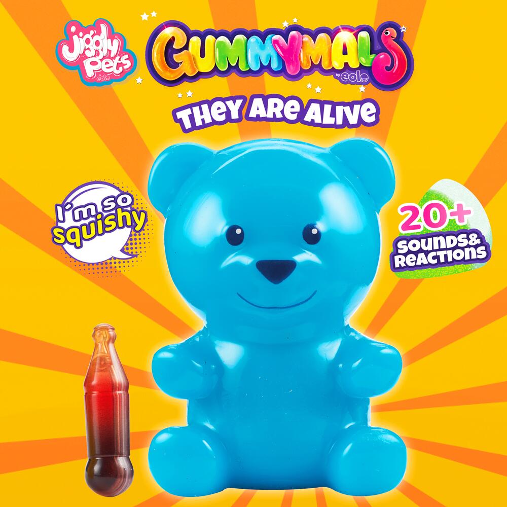 Jiggly Pets Gummymals Bear in BLUE