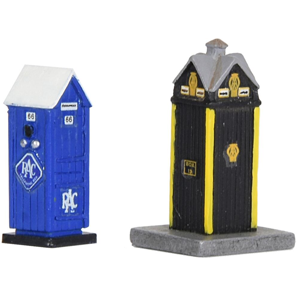 Scenecraft Graham Farish Roadside Rescue Phone Boxes N Gauge Model Railway