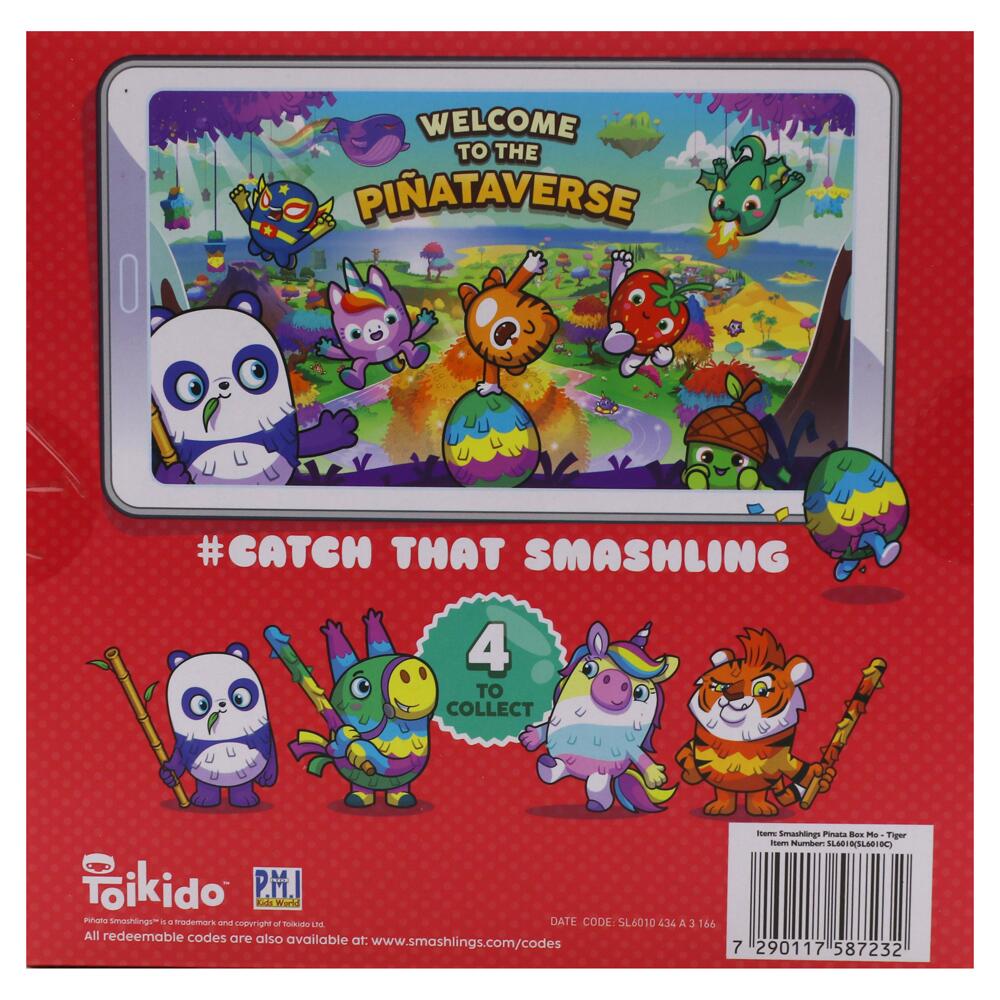 Smashlings Articulated Piñata Figure MO TIGER
