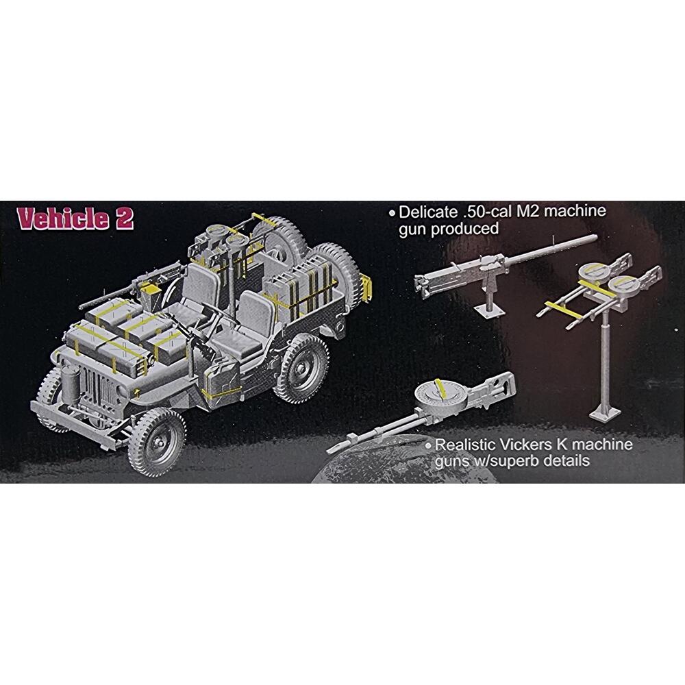 Dragon Smart Kit SAS Desert Raiders 3 Vehicles w/ 6 Crews Model Kit ...