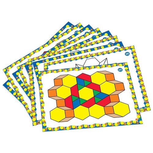 Learning Resources Pattern Block Design Cards