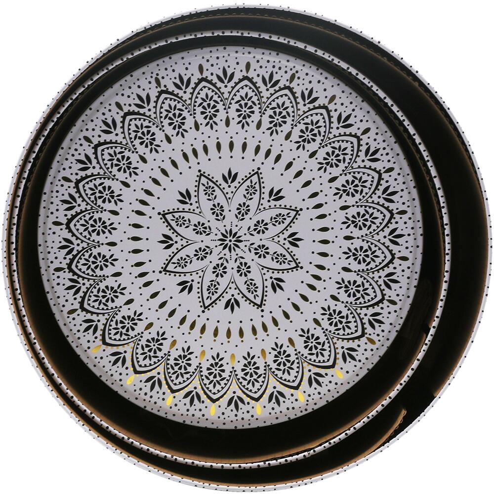 Sara Miller Artisanne Noir Set of 3 Round Nesting Cake Tins