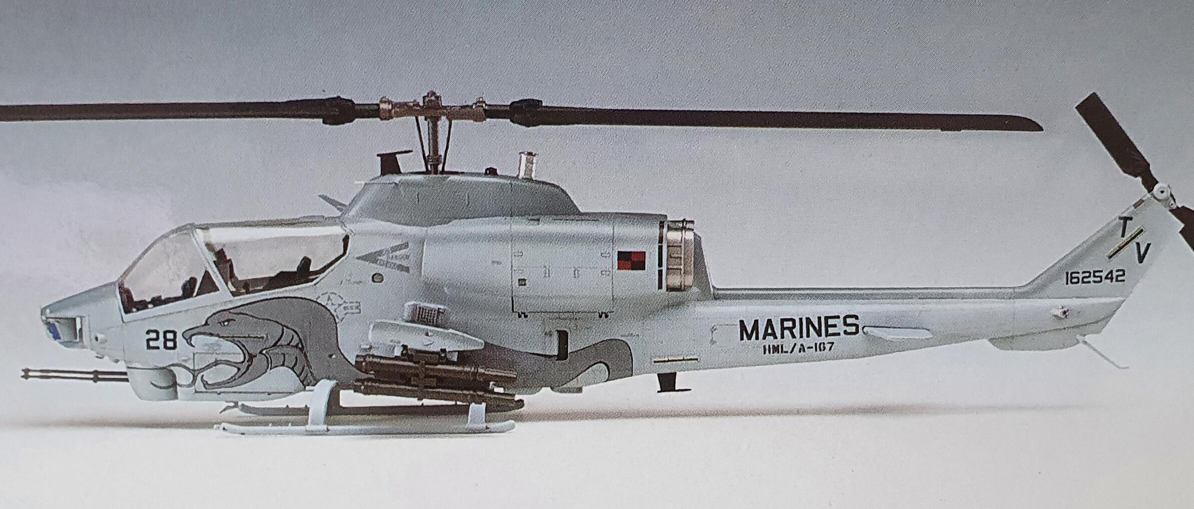 Academy USMC AH-1W "NTS Update" Helicopter Plastic Model Kit Scale 1/35