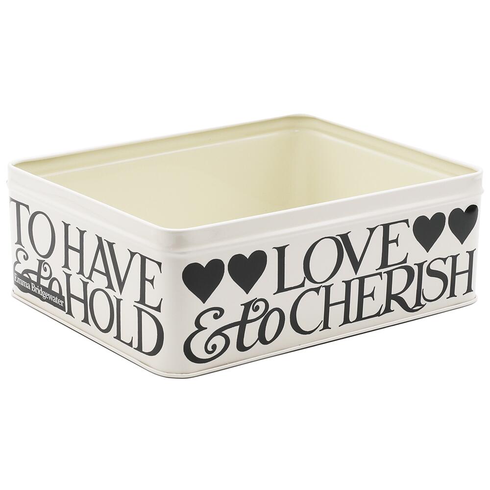Emma Bridgewater Black Toast Mr & Mrs Storage Tin Deep Rectangular
