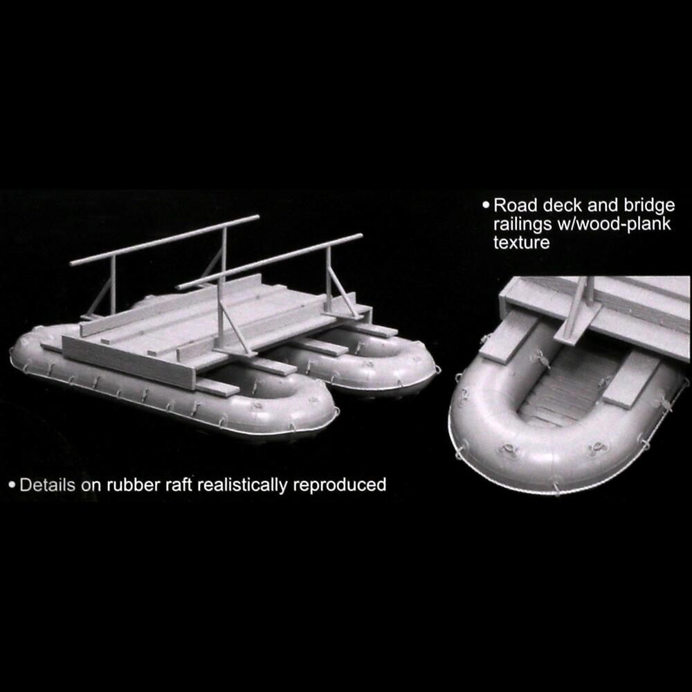 Dragon German Pontoon Bridge with Figures Military Model Kit Scale 1:35