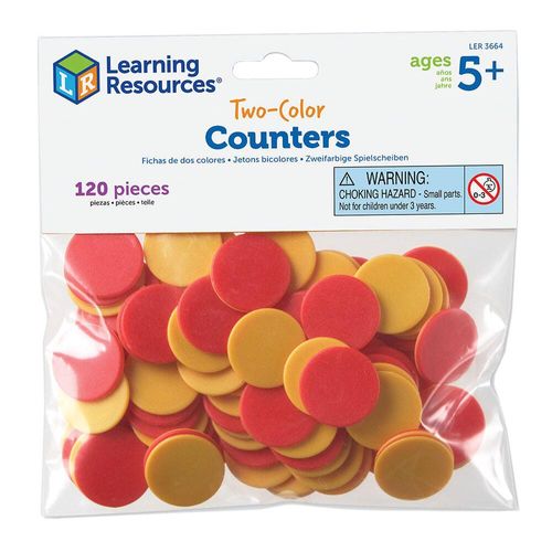 Learning Resources Two-Colour Counters 120 Pack