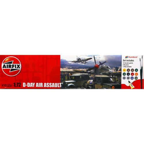 Airfix D-Day Air Assault Diorama Model Kit Gift Set (Scale 1:72)
