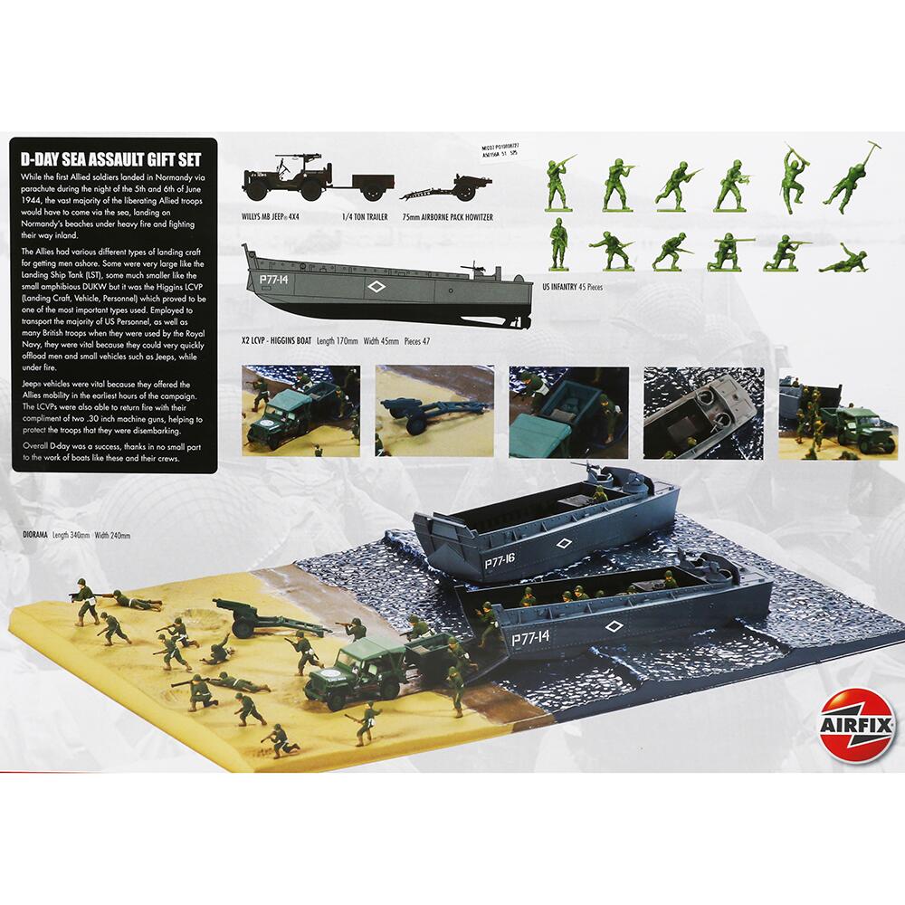 Airfix D-Day Sea Assault Diorama Model Kit A50156A Gift Set Scale 1/72