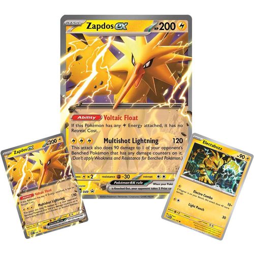 Pokemon TCG Trading Card Game Scarlet & Violet 151 Zapdos ex Collection