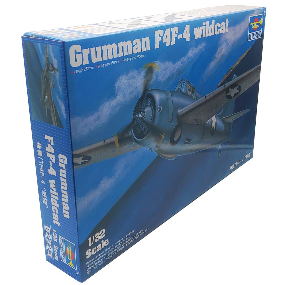 Trumpeter Grumman F4F-4 Wildcat Aircraft Model Kit Scale 1/32
