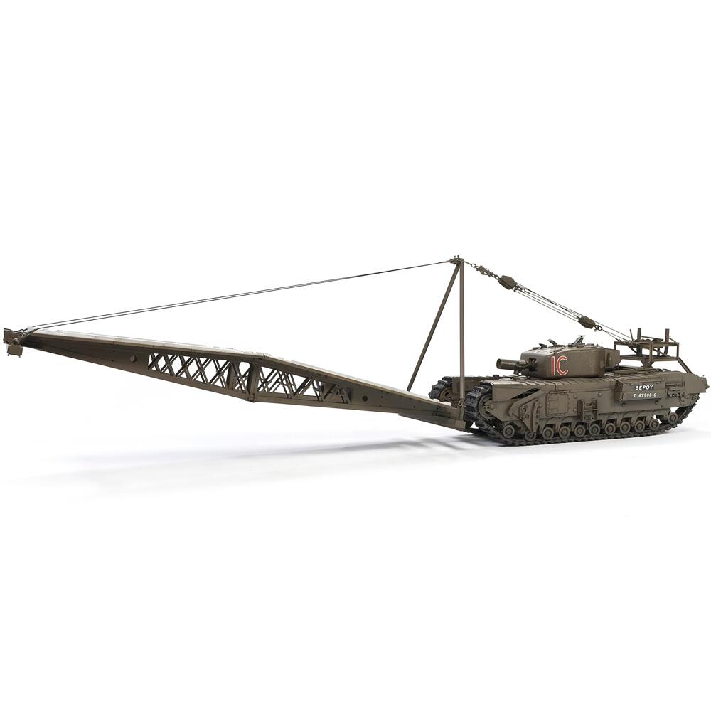 AFV Club Churchill MK.IV AVRE Tank with SBG Bridge Model Kit Scale 1:35