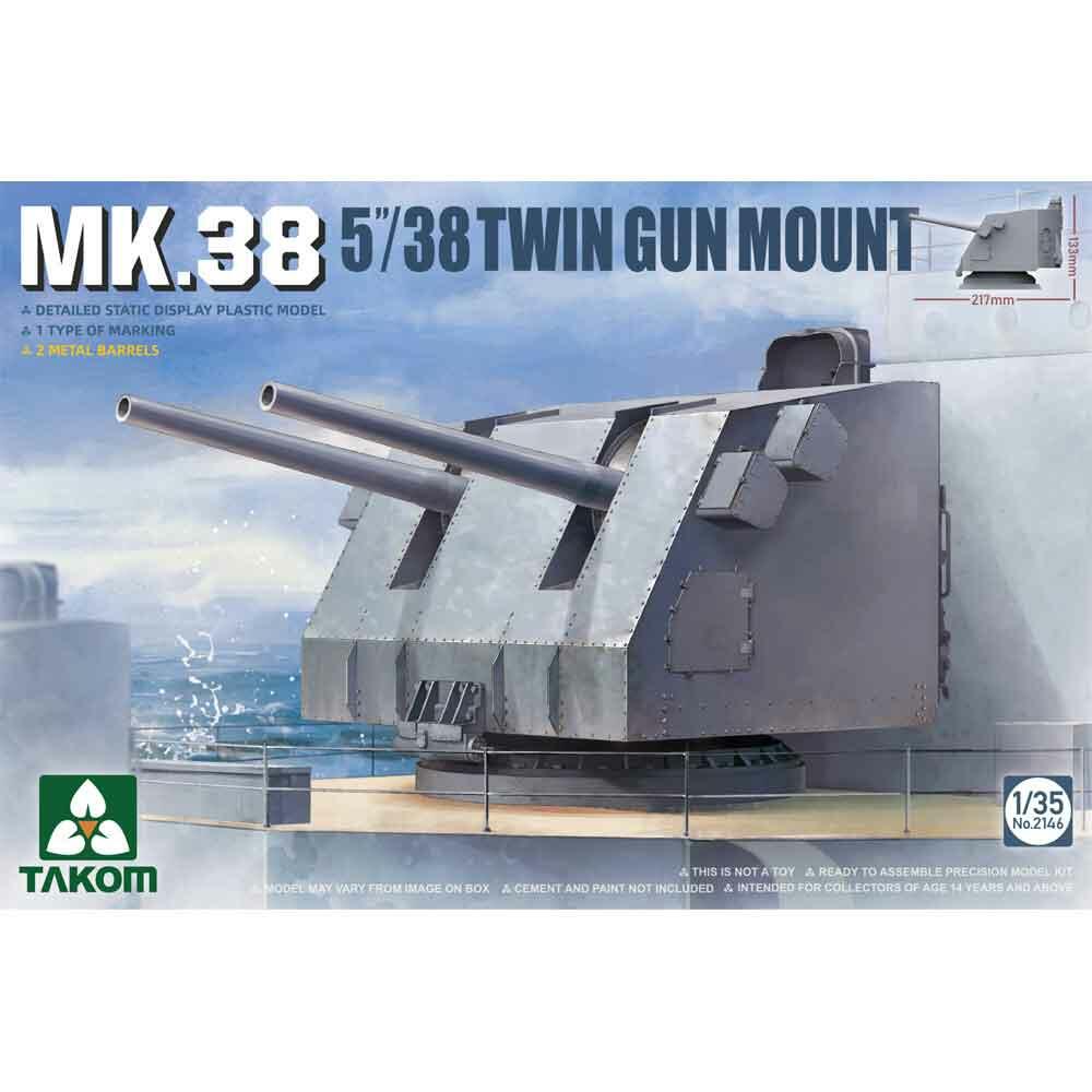 Takom MK38 Twin Gun Anti Aircraft Military Model Kit Scale 1/35