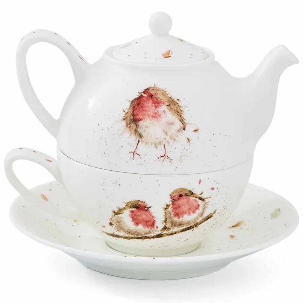 Wrendale Designs Robins Tea for One Set with Pot, Cup & Saucer Royal ...