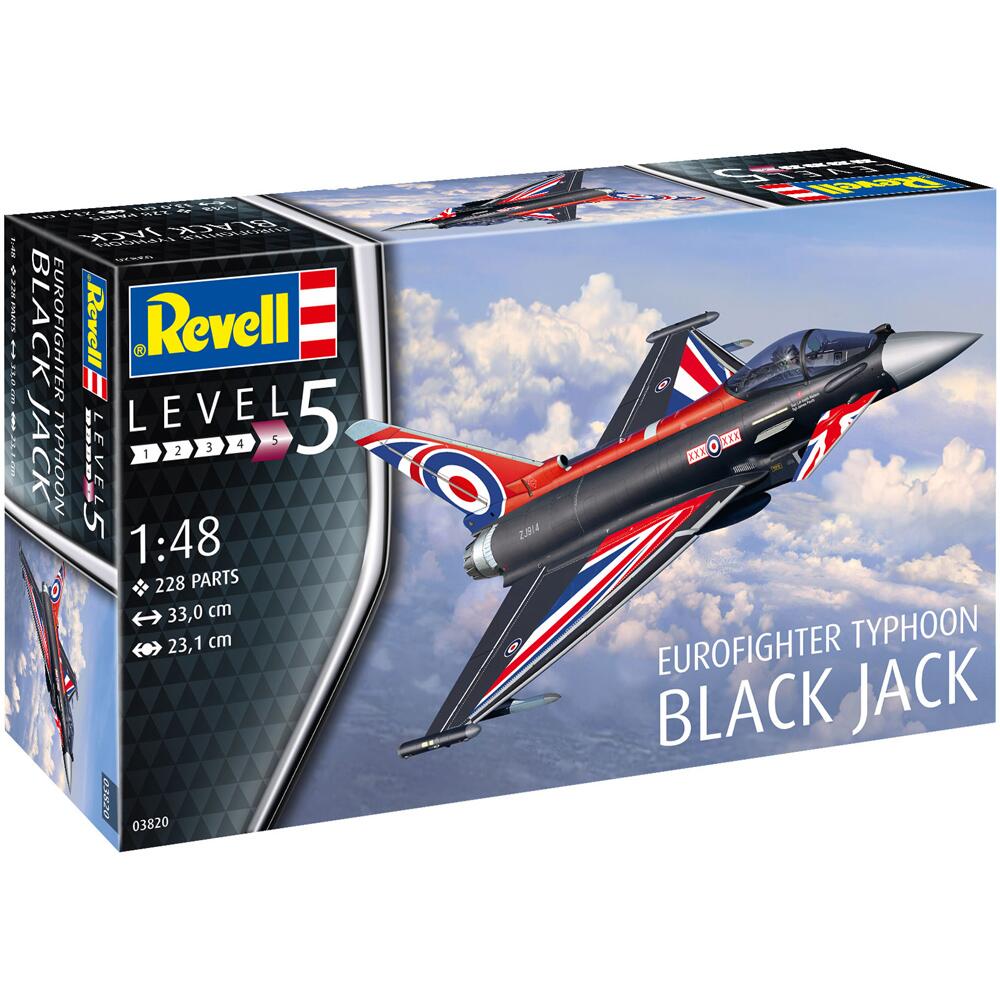 Revell Eurofighter Typhoon Black Jack Military Aircraft Model Kit Scale ...