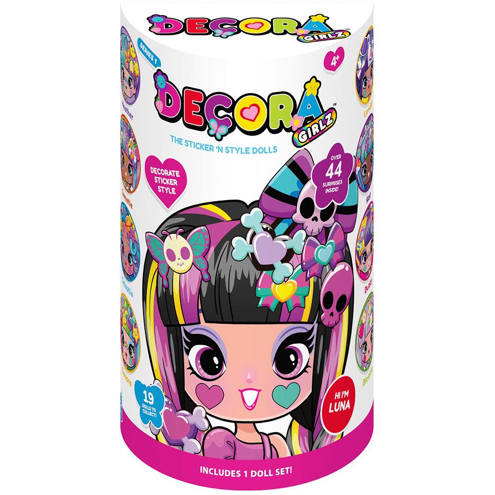 Decora Girlz Sticker 'N Style Doll Set LUNA