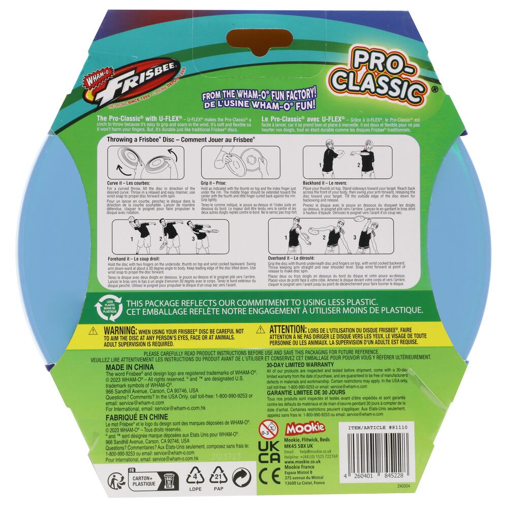 Wham-o Pro Classic Recreational 130g Frisbee in Blue