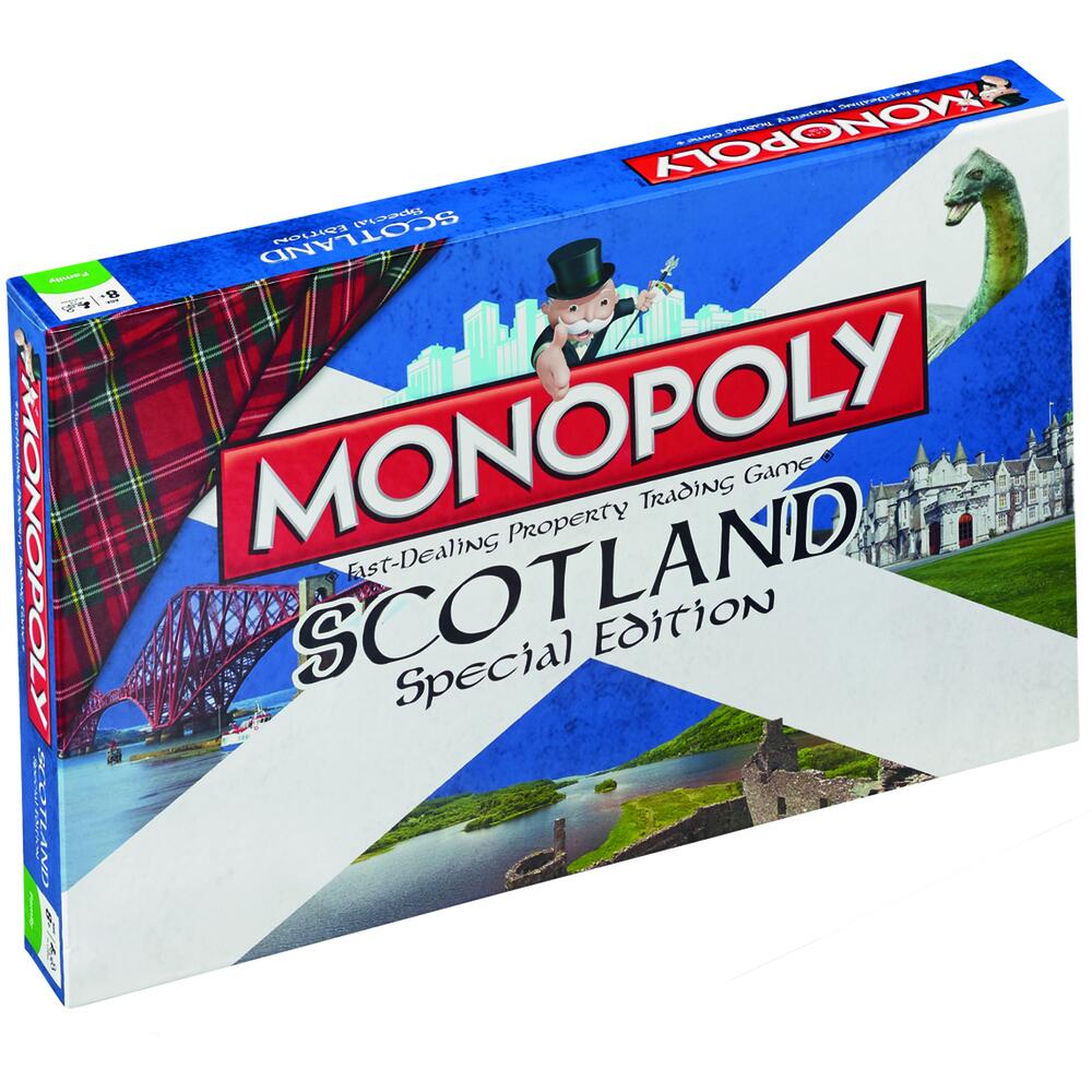 Monopoly Scotland Edition Board Game 2-6 Players Ages 8+