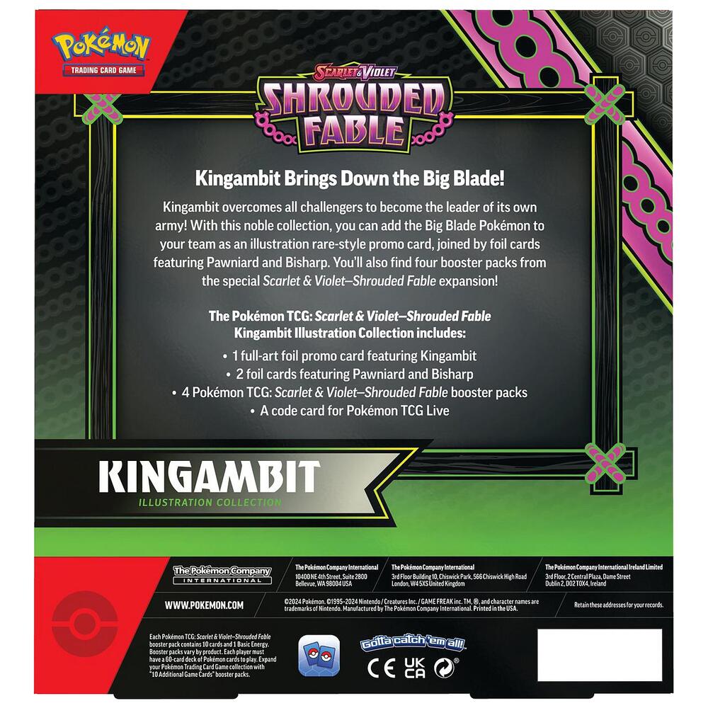 Pokémon TCG Scarlet & Violet Shrouded Fable Kingambit Illustration Collection