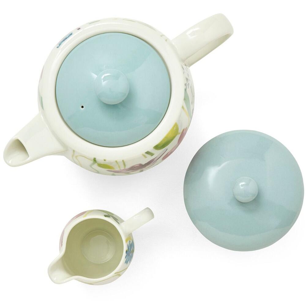 Portmeirion Water Garden TEA SET with Teapot, Sugar Bowl and Milk Jug