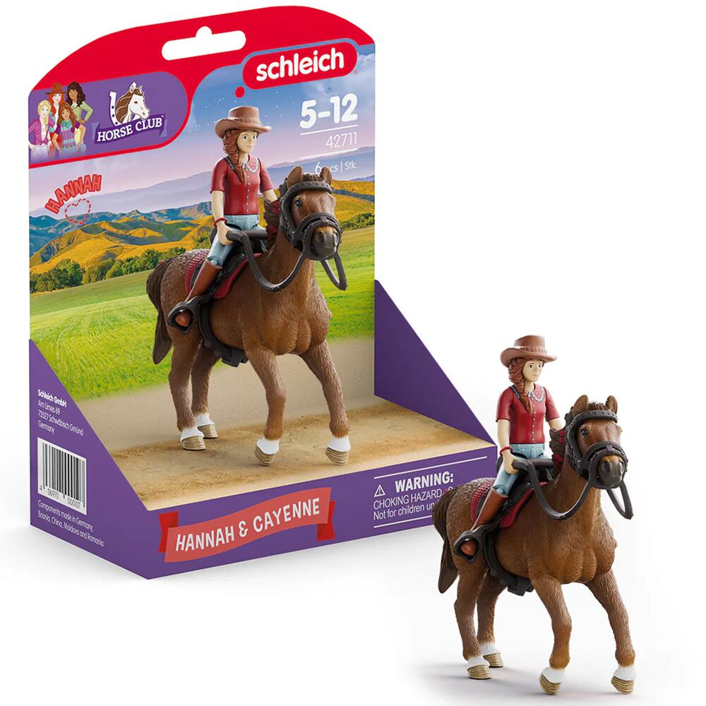 Schleich Horse Club Hannah & Cayenne Horse & Rider Figure Set