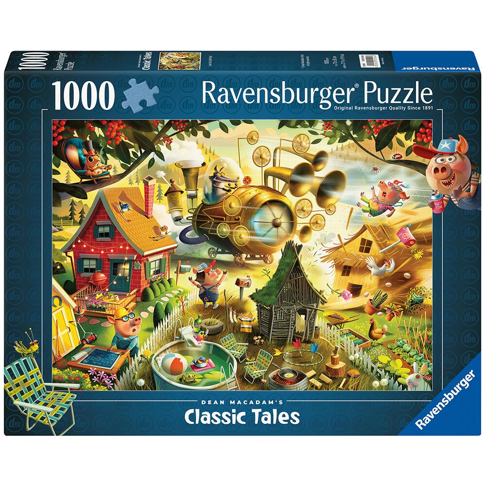 Ravensburger Look Out Little Pigs 1000 Piece Jigsaw Puzzle