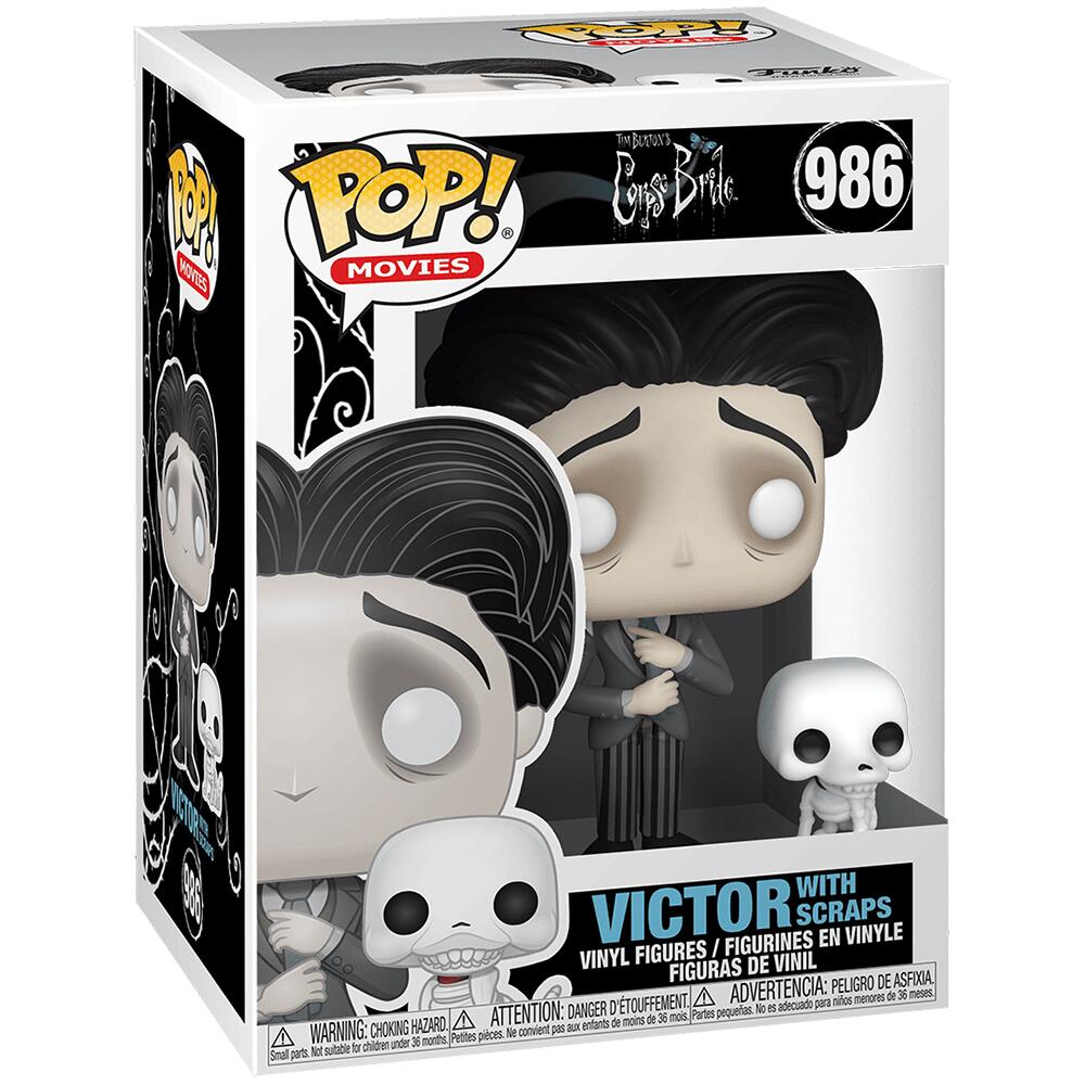 Funko POP! Movies Corpse Bride Victor with Scraps Vinyl Figures #986